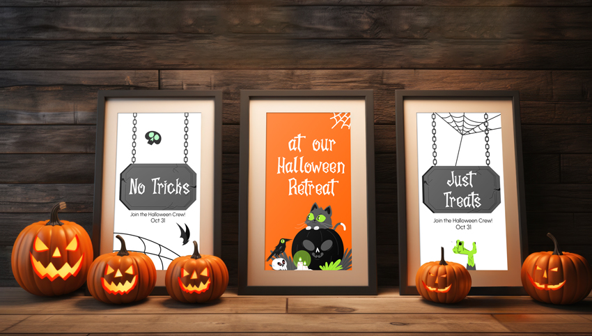 Halloween-Themed Frame Mockups | Renderforest