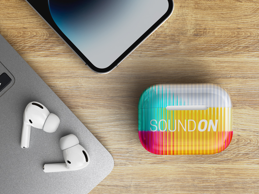 Vibrant AirPod Case Mockup Pack | Renderforest