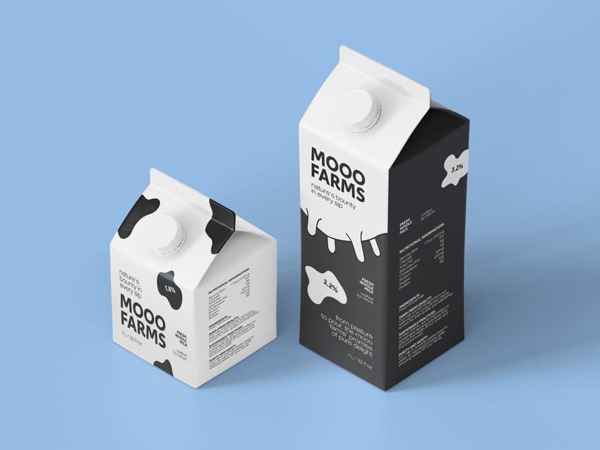Drink Carton Packaging Mockup Kit | Renderforest