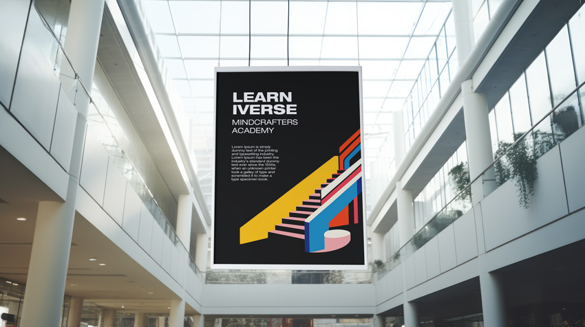 Poster Flag Variety Mockups | Renderforest