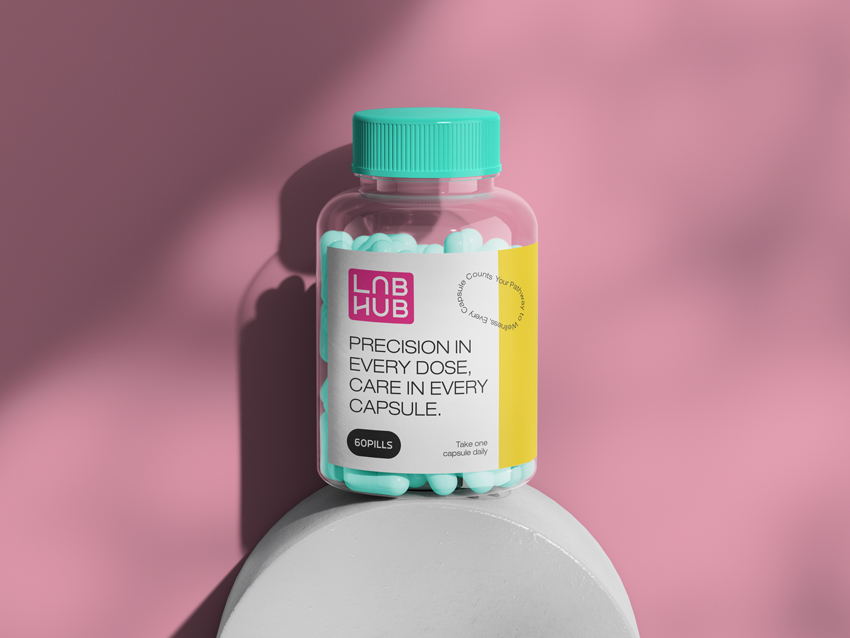 Colección de mockups de envases para pastillas | Renderforest