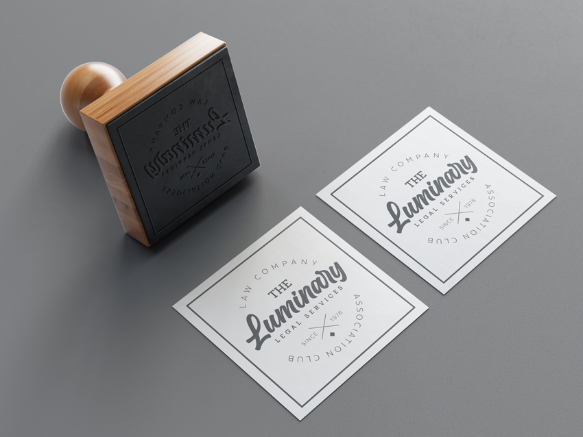 Kit de mockups de sellos comerciales | Renderforest
