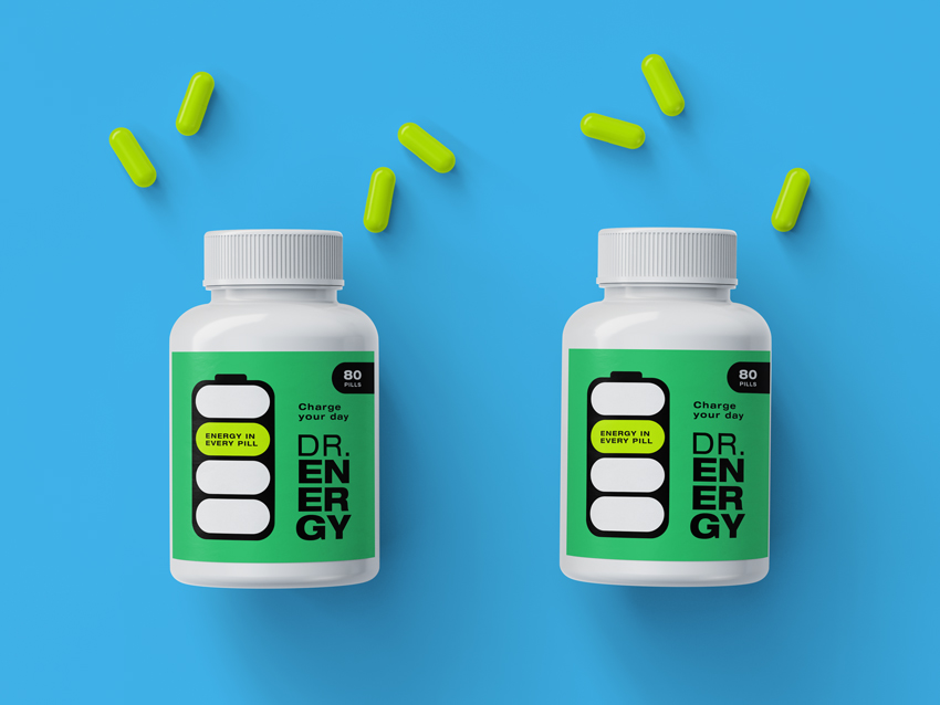 Kit de mockups de envases de pastillas | Renderforest