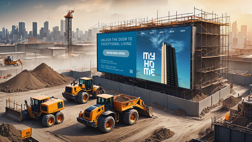 Construction Site Billboards | Renderforest