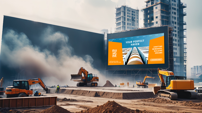 Construction Site Billboards | Renderforest