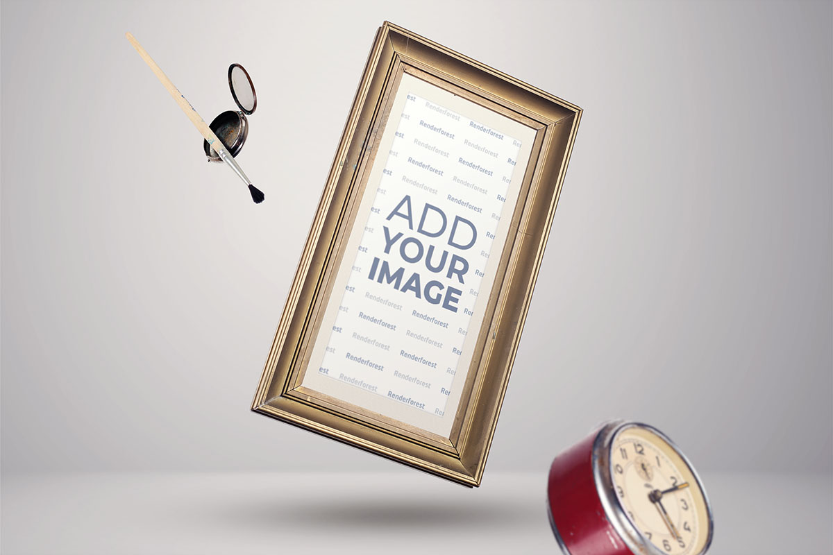 Anti-Gravity Retro Frames | Renderforest