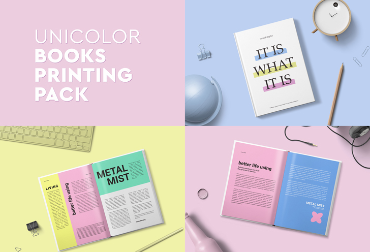 Set de Mockups de libros increibles | Renderforest